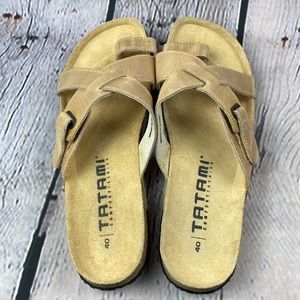 TATAMI | Shoes | Tatami Tan Leather Toe Ring Slip On Made In Spain ...